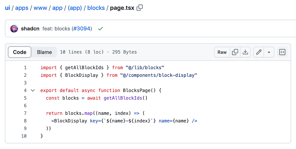 shadcn-ui/ui codebase analysis: How is “Blocks” page built — Part 1 | by Ramu Narasinga | Jun ...