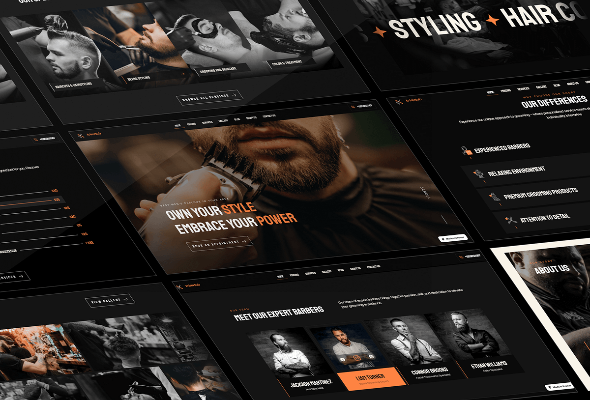 Top 2 Hair Salon Website Template | by Nex3D Studio | Feb, 2025 | Medium