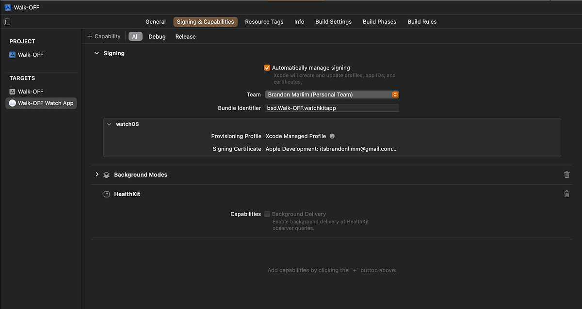 Fetching Steps Data Using HealthKit for Independent Watch App | by Brandon lim | Medium