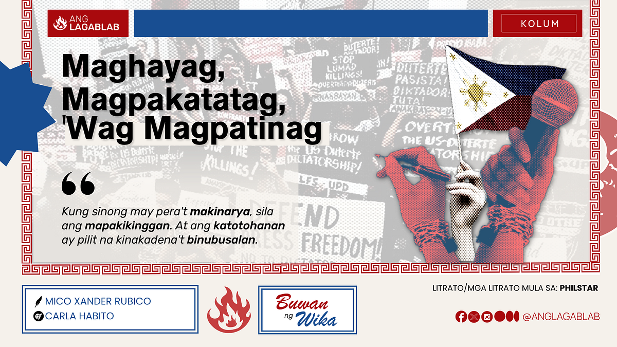Maghayag, Magpakatatag, ‘Wag Magpatinag | by Ang Lagablab | Medium