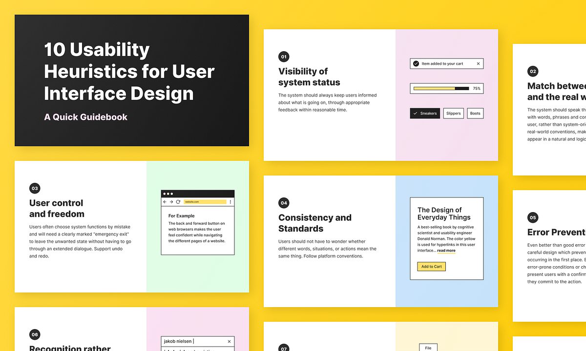 A Usability Heuristics Guide for You | by Mayank Dhawan | Crux ...
