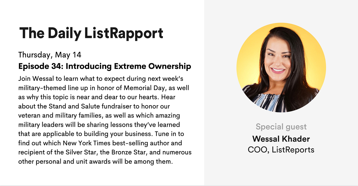 The Daily ListRapport — Episode 34: Introducing Extreme Ownership | by ...