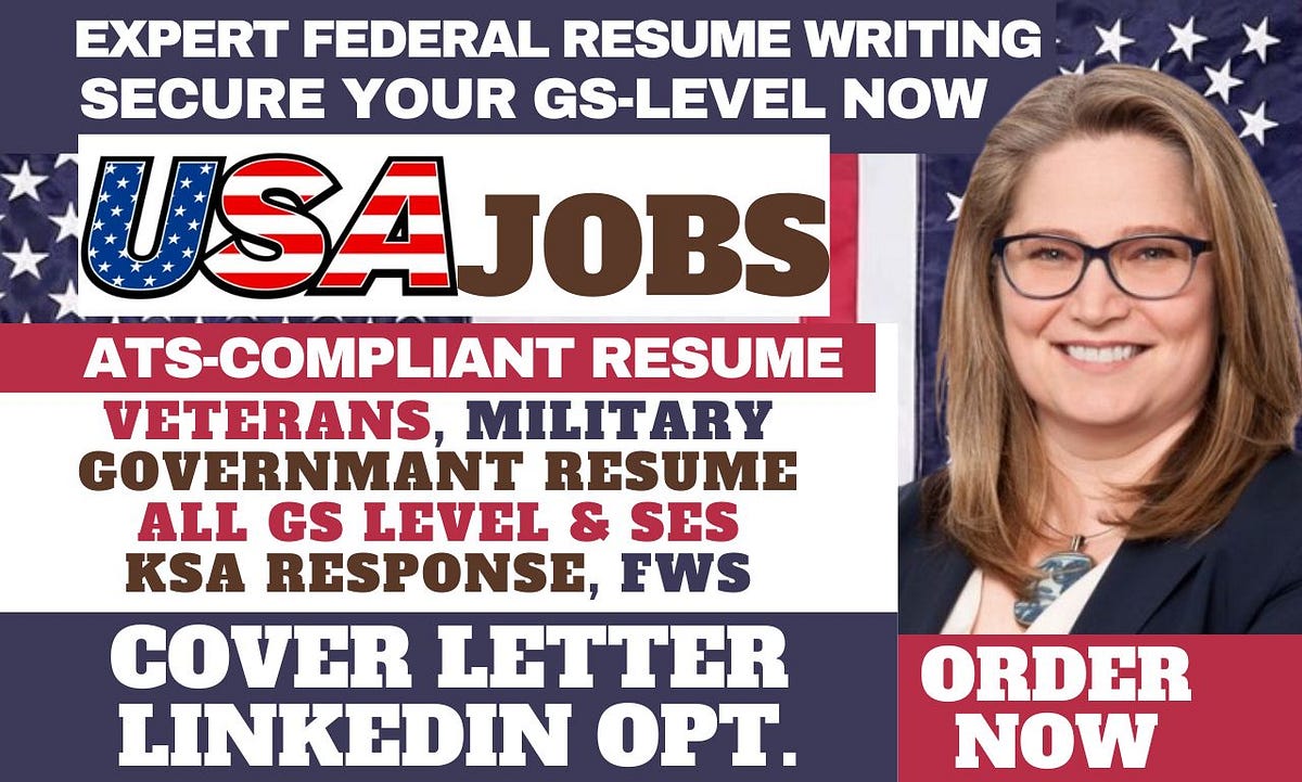 I will write federal resume for usajobs, military, govt, ksa, veteran ...
