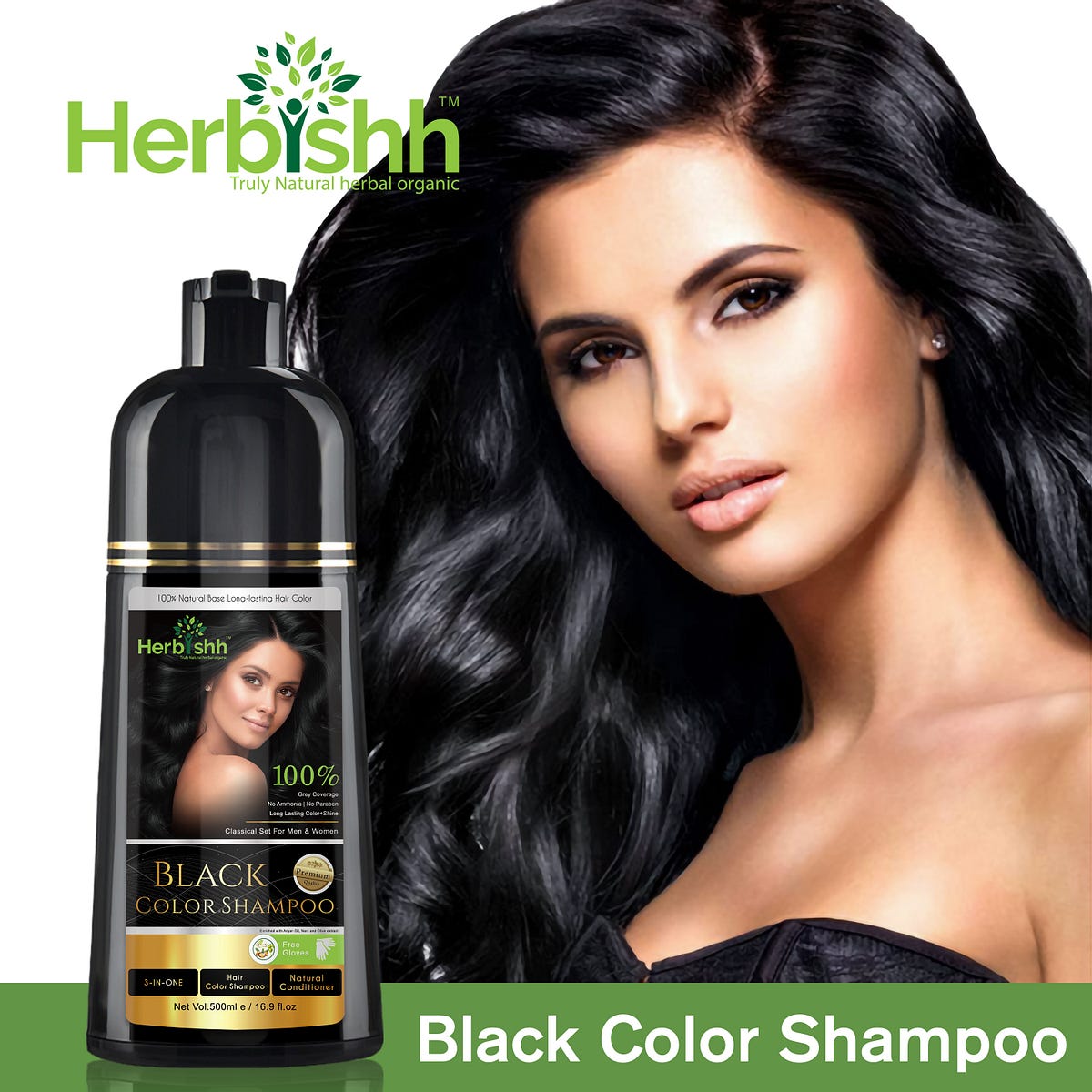Herbal Black Hair Color Shampoo — The Right Solution for Lustrous ...