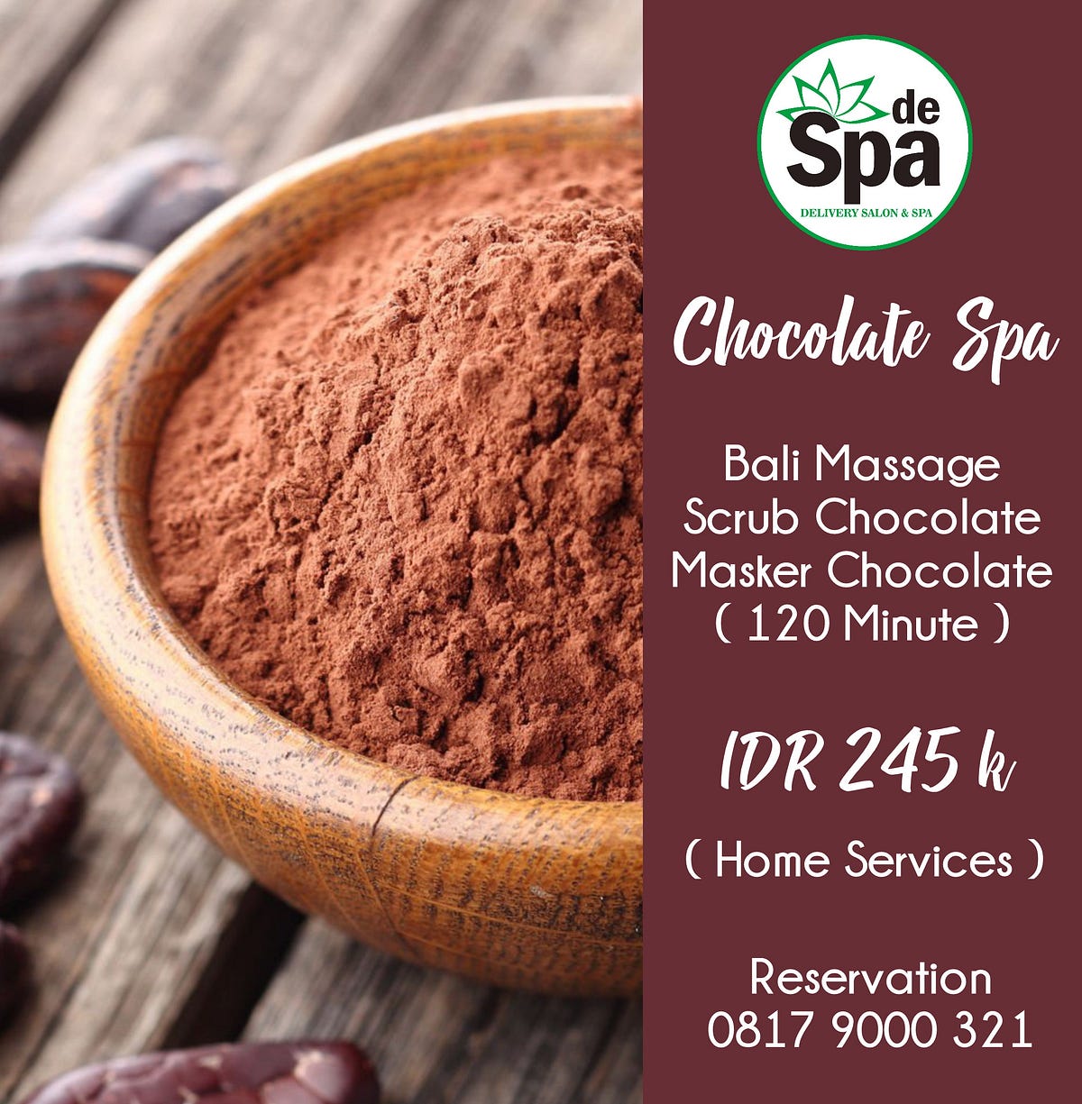 Chocolate Spa. Tahukah bunda Coklat dapat membantu… | by DeSPA Delivery ...