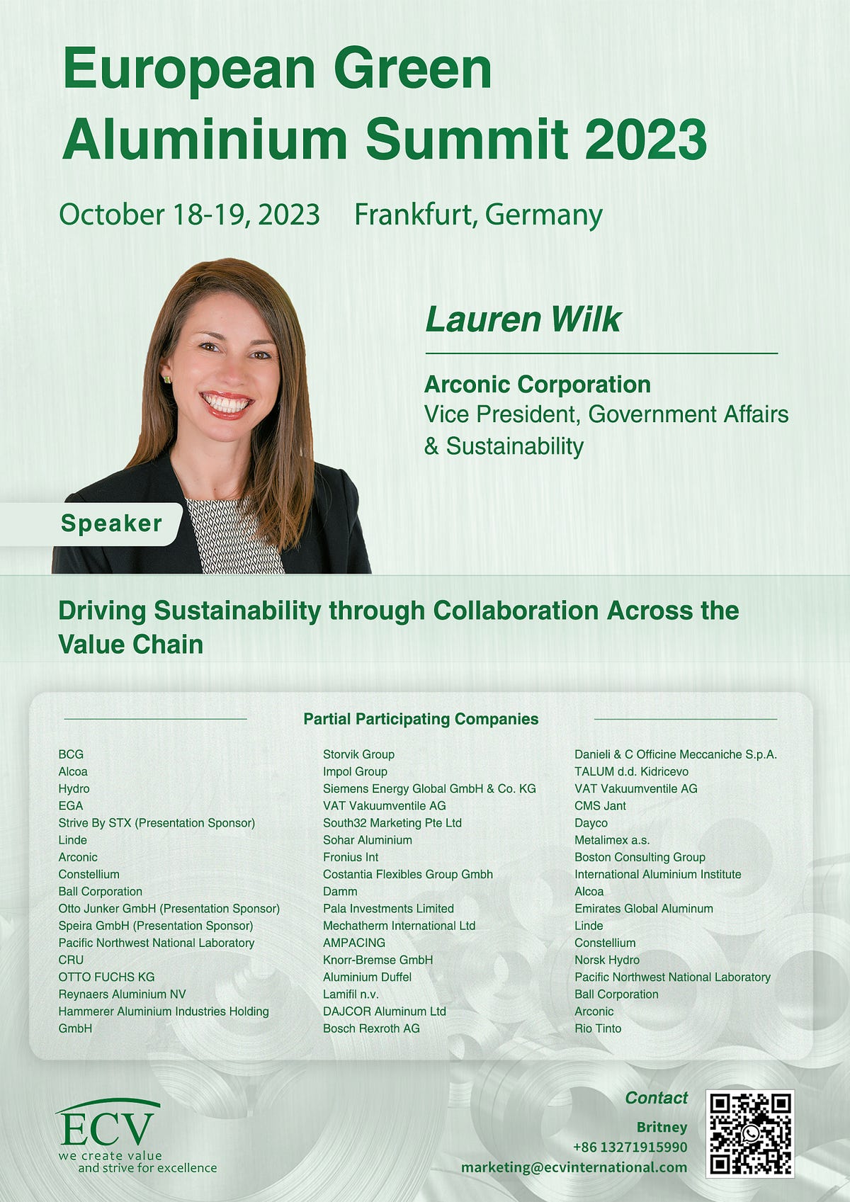 European Green Aluminum Summit 2023 : Speaker Update | by ...