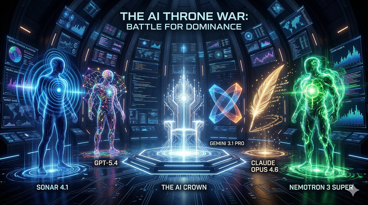 The AI Throne War of 2026: Sonar vs GPT-5.4 vs Gemini 3.1 Pro vs Claude ...