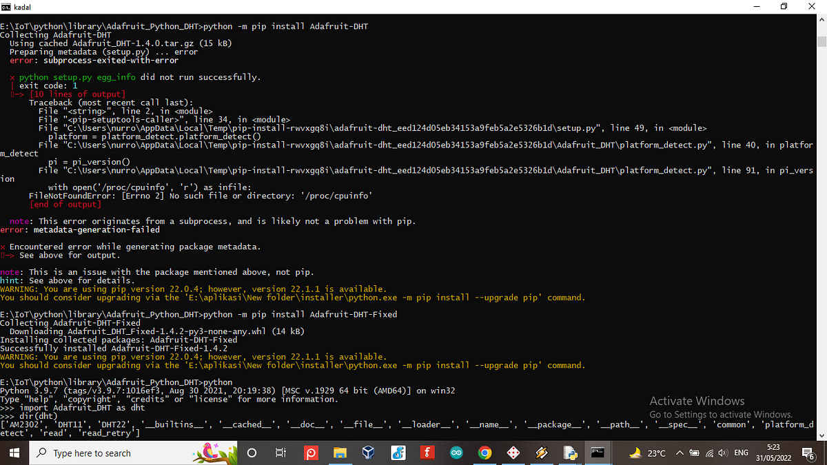IoT: DHT11 menggunakan MQTT (Publish) - NUR ROKHMAN - Medium
