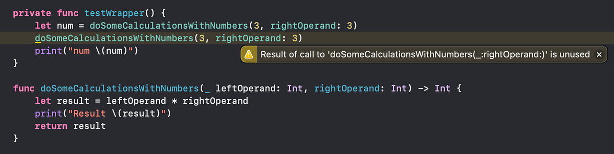 Swift Attributes — @discardableResult - Ethan Hess - Medium