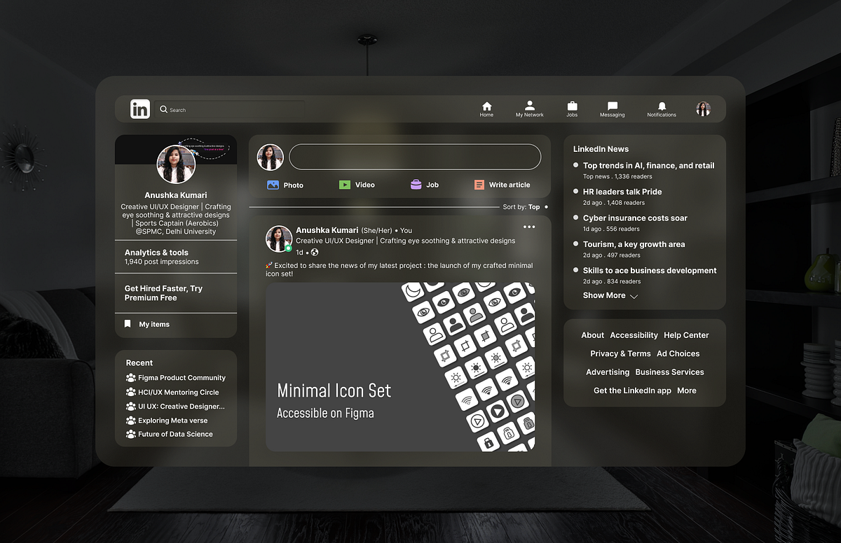 🌟Designing for Apple Vision Pro: LinkedIn🌟 | by Anushka Kumari | Jun ...