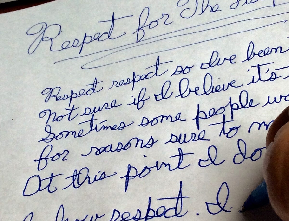 Respect for The Disrespectful. Linked cinquain | by William J Spirdione ...