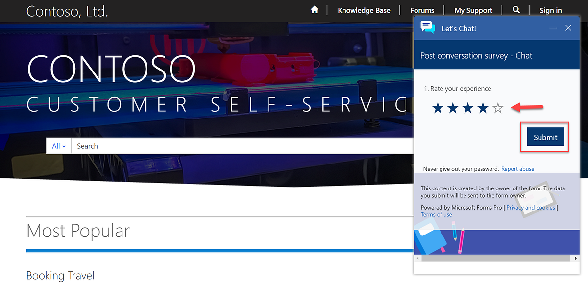 Omnichannel Post-Conversation Survey Using Customer Voice (Forms Pro ...