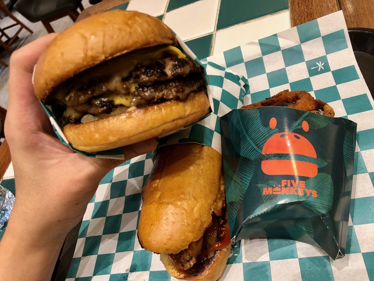 Five Monkeys. Fresh Burgers & Hot Dogs | by Econ For Introverts | Medium
