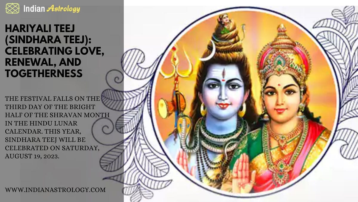 Hariyali Teej (Sindhara Teej): Celebrating Love, Renewal, and Togetherness - Indian Astrology ...