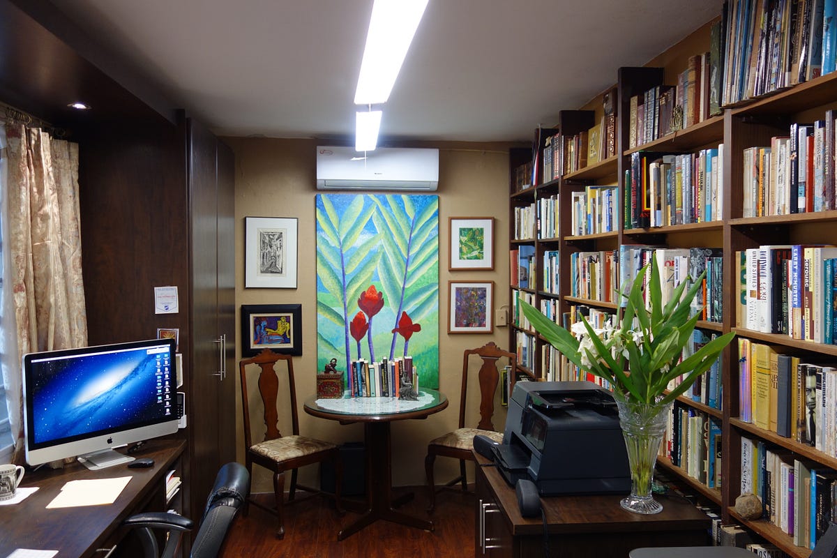 A Room and a History. My writing space | by Ronald C. Flores-Gunkle ...