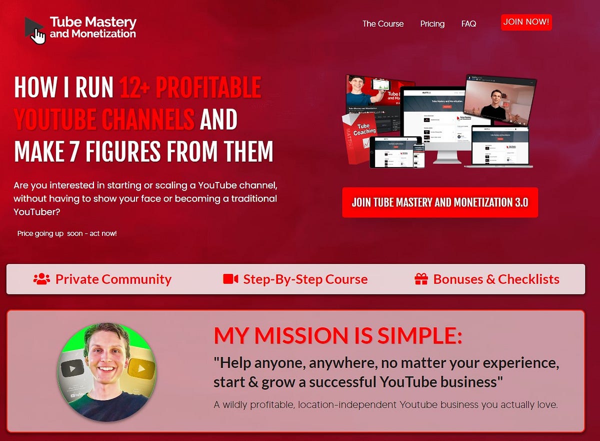 Tube Mastery and Monetization by Matt Par 100% Monetization | by beno ...
