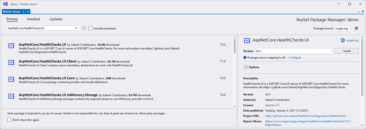 Bypass SSL certificate check when using Healthcheck middleware in ASP.NET Core 5 | by Athanasios ...
