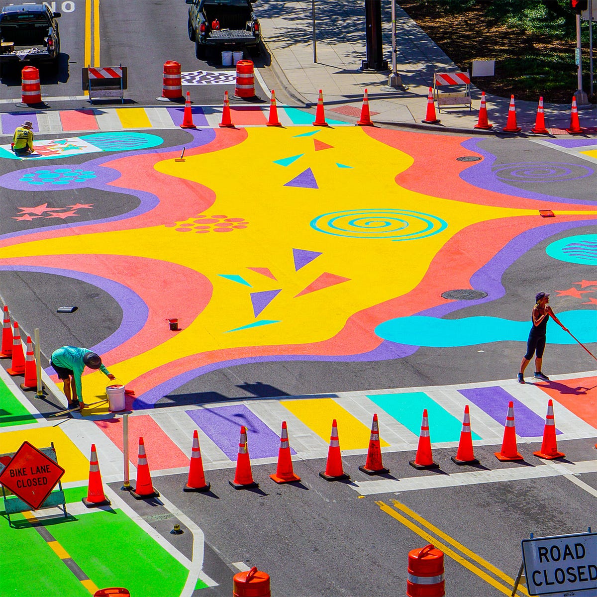 Step Up Your Street Art Game with Riverwalk Asphalt Murals | by ...