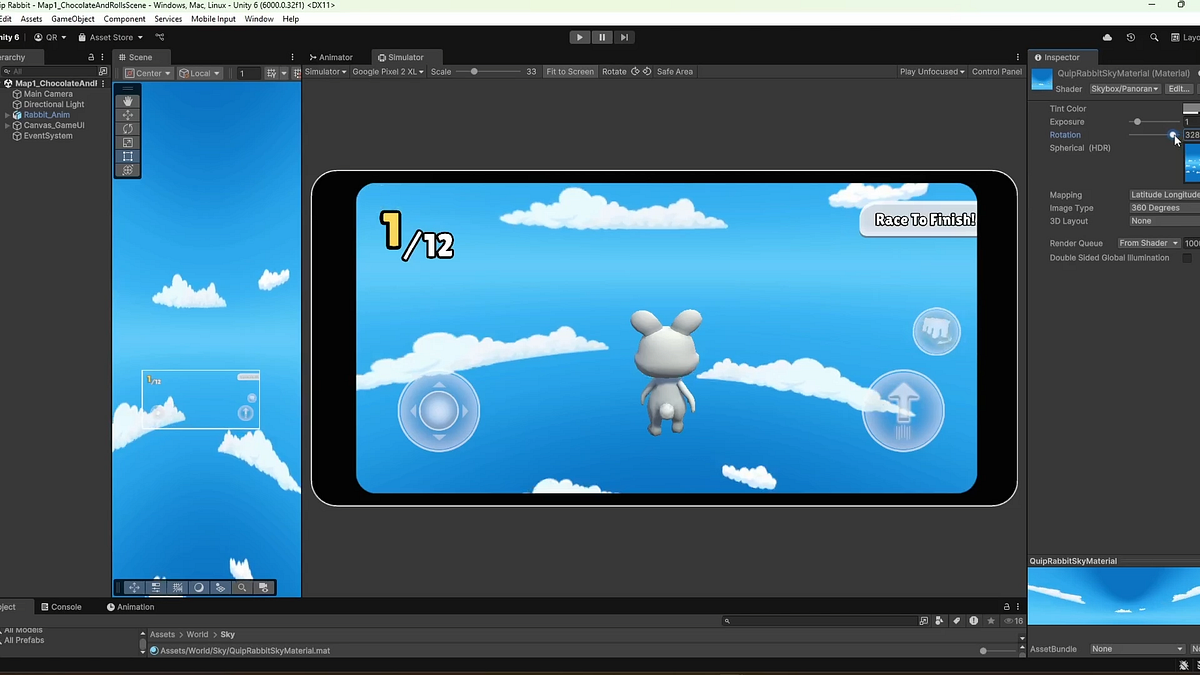 World | Part 14: Sky | Web3 Games | Game Development in Unity - Quip Rabbit - Medium