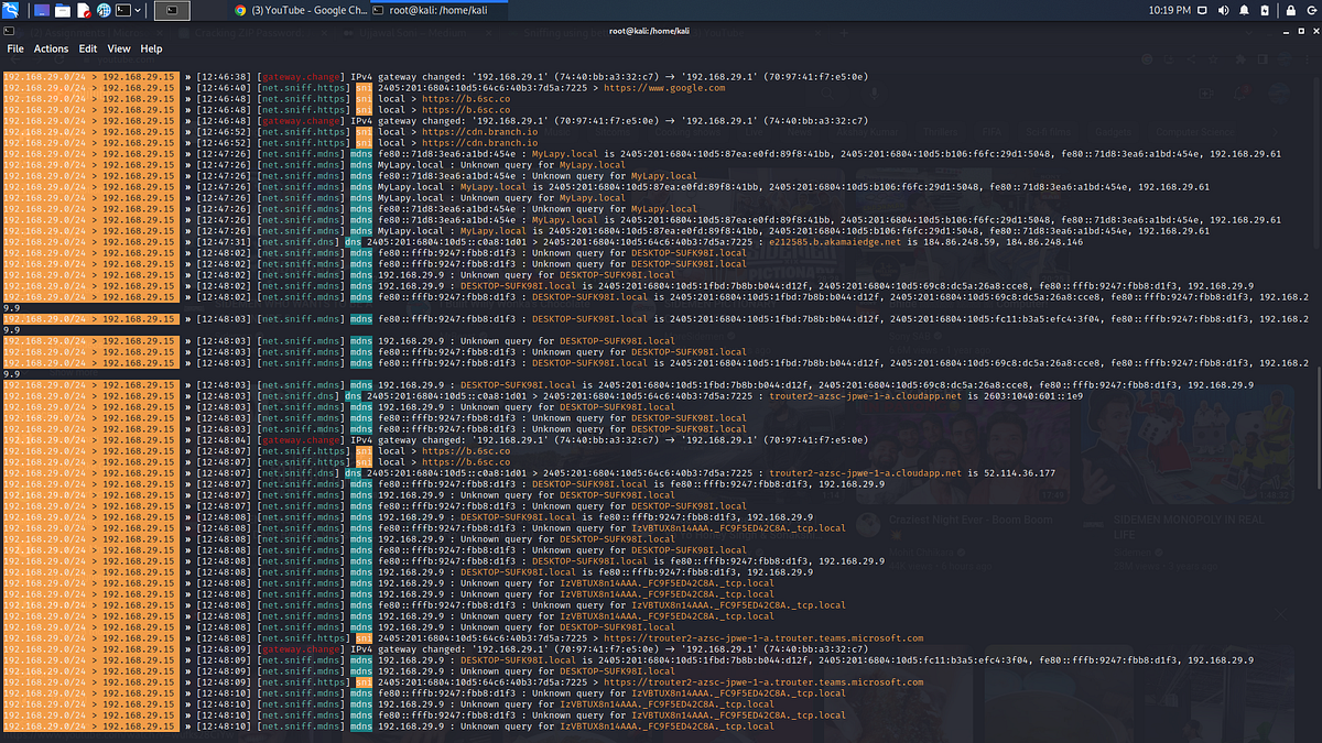 Kali Cosmic Connections: ARP Poisoning with Bettercap Demystified | by Ujjawal Soni | Medium
