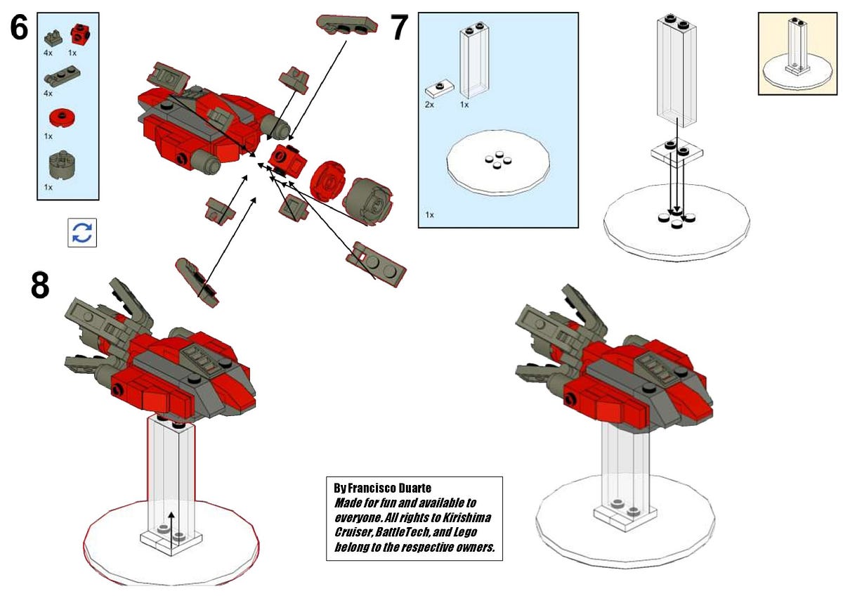 Warship Build 4 — Kirishima Cruiser | by Francisco Duarte | Medium