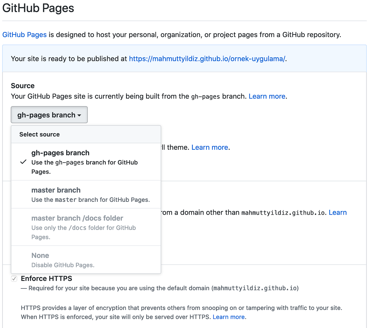 React uygulamalarını GitHub Pages ile yayınlamak | by Mahmut Yıldız ...