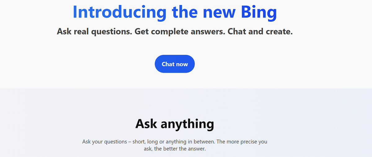 Microsoft’s new Bing AI chatbot. My experience with Bing AI Chat Agent ...