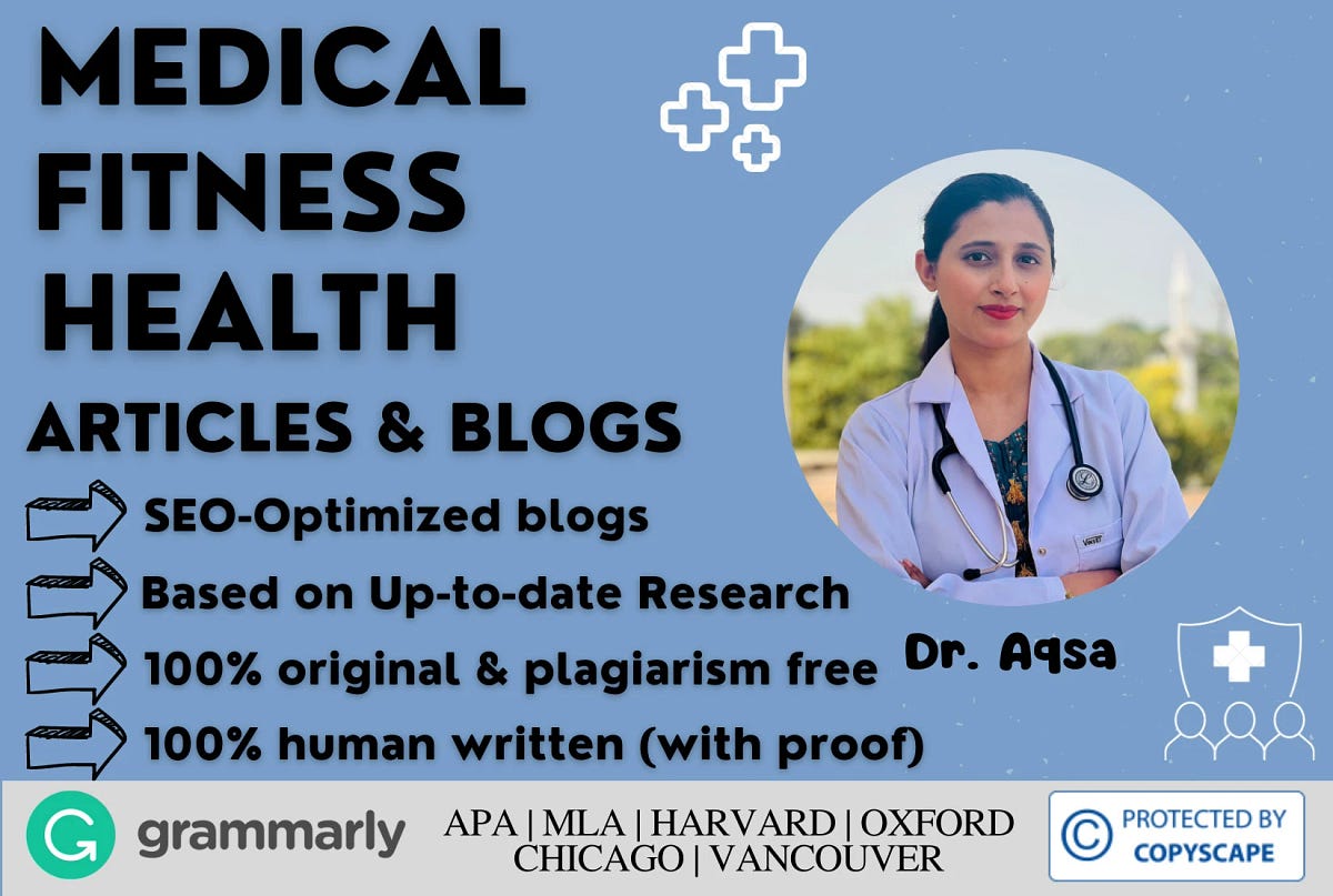 I will write medical articles and health blogs as a doctor | by KAMAL ...
