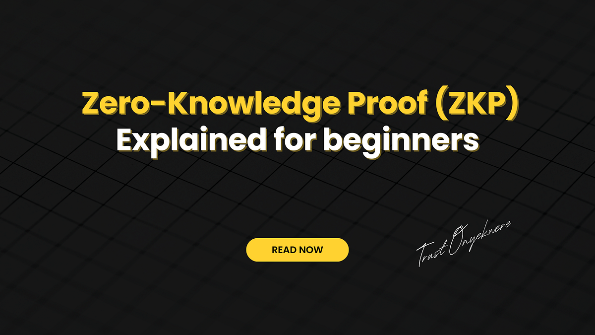 Zero-Knowledge Proof (ZKP) Explained for Beginners | by Trust Onyekwere | Medium