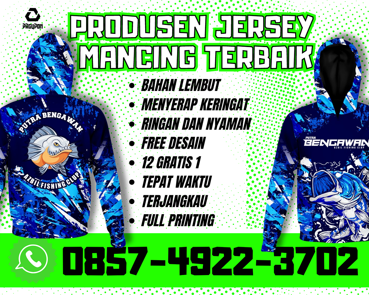 10 GRATIS 1! 0857–4922–3702, Bikin Jersey MANCING kalimantan utara Tana ...
