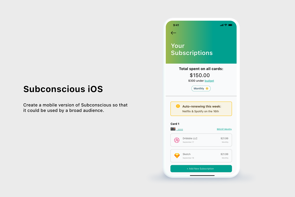 Mobile Product Design Case Study-Subconscious iOS | by Kein Wiryono ...