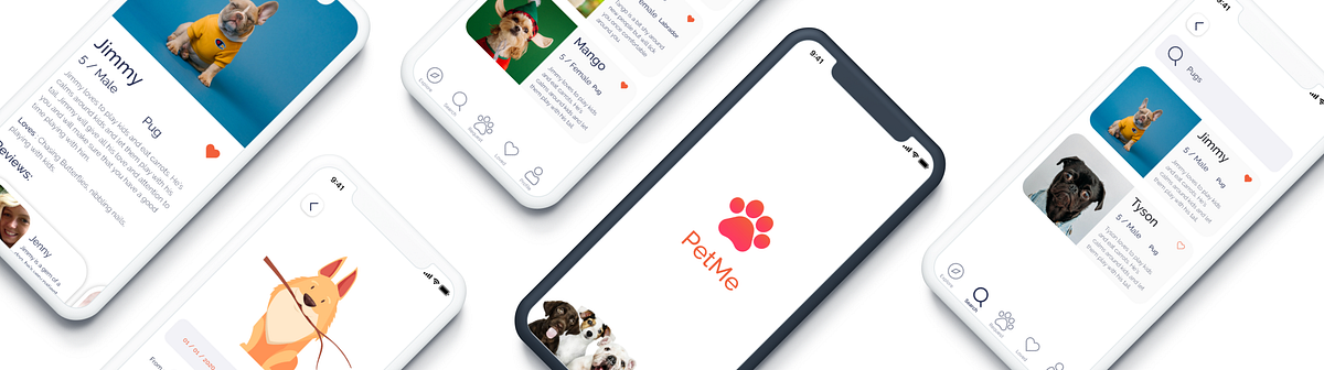 PetMe — UI/UX Case study. PetMe : A concept app that connects… | by ...