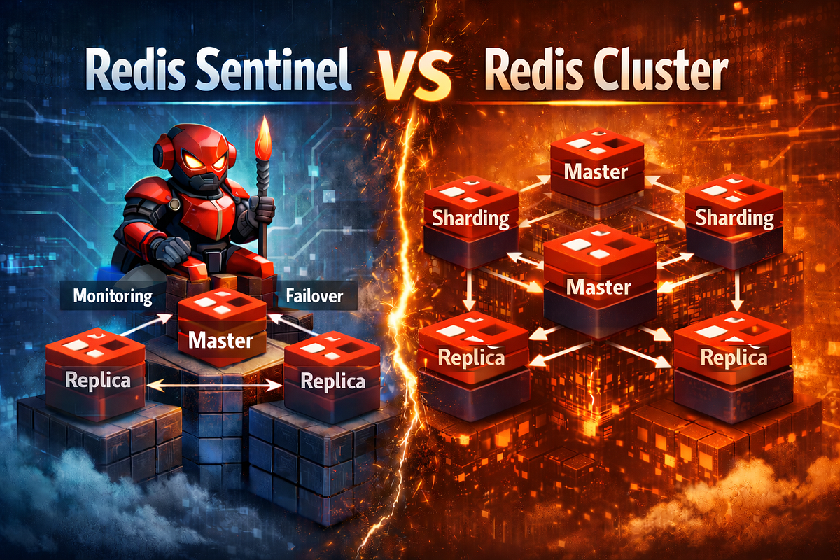 Redis Sentinel vs Redis Cluster: Scaling Redis the Right Way | by Aditya Baldwa | Dec, 2025 | Medium
