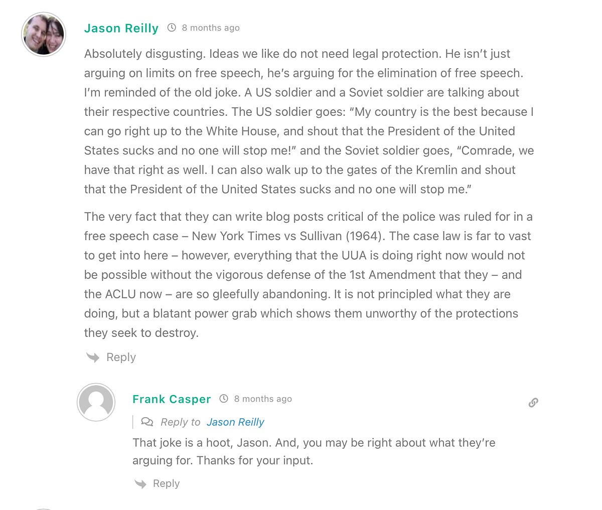 A Reply to Used to Be UU. Last year, Frank Casper of the Fifth… | by ...