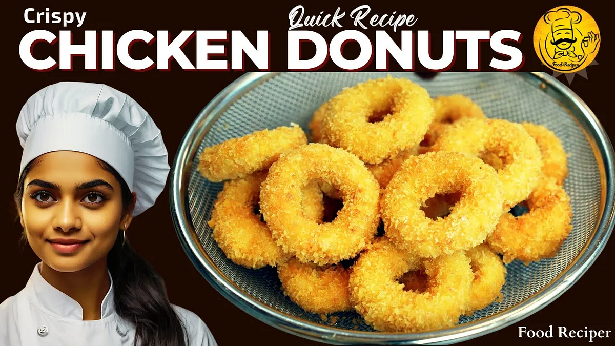 Crispy Chicken Donuts Recipe | Easy Fried Chicken Donuts 🍩🍗😋 - Food ...