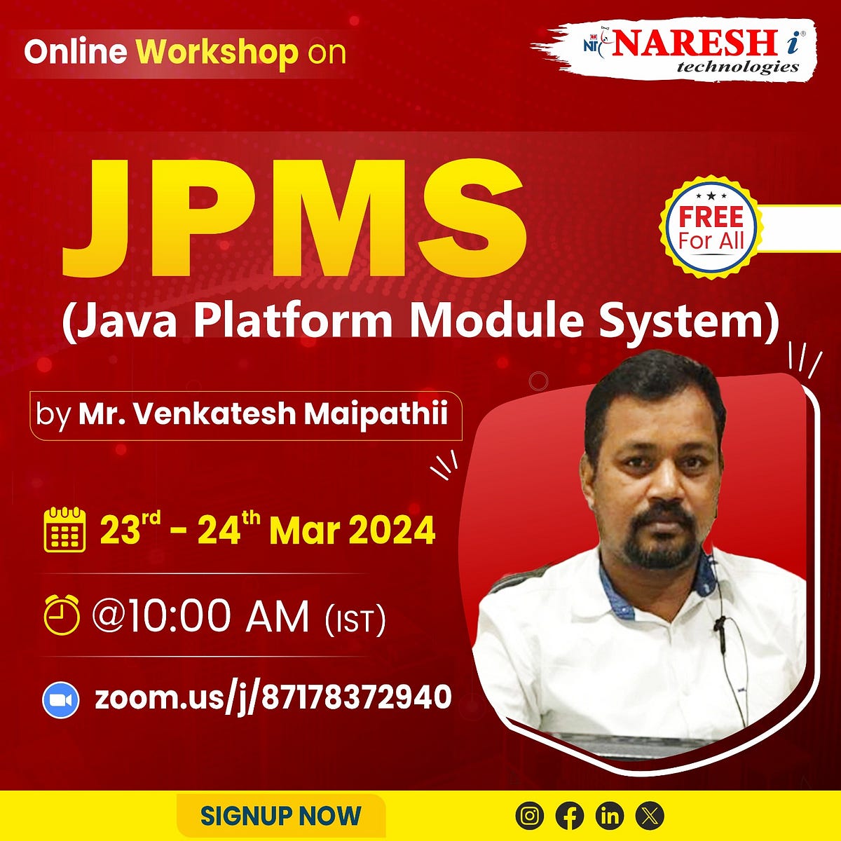 Free Workshop On Jpms Java Platform Module System Java 9 Online Training — Naresh It Avinash
