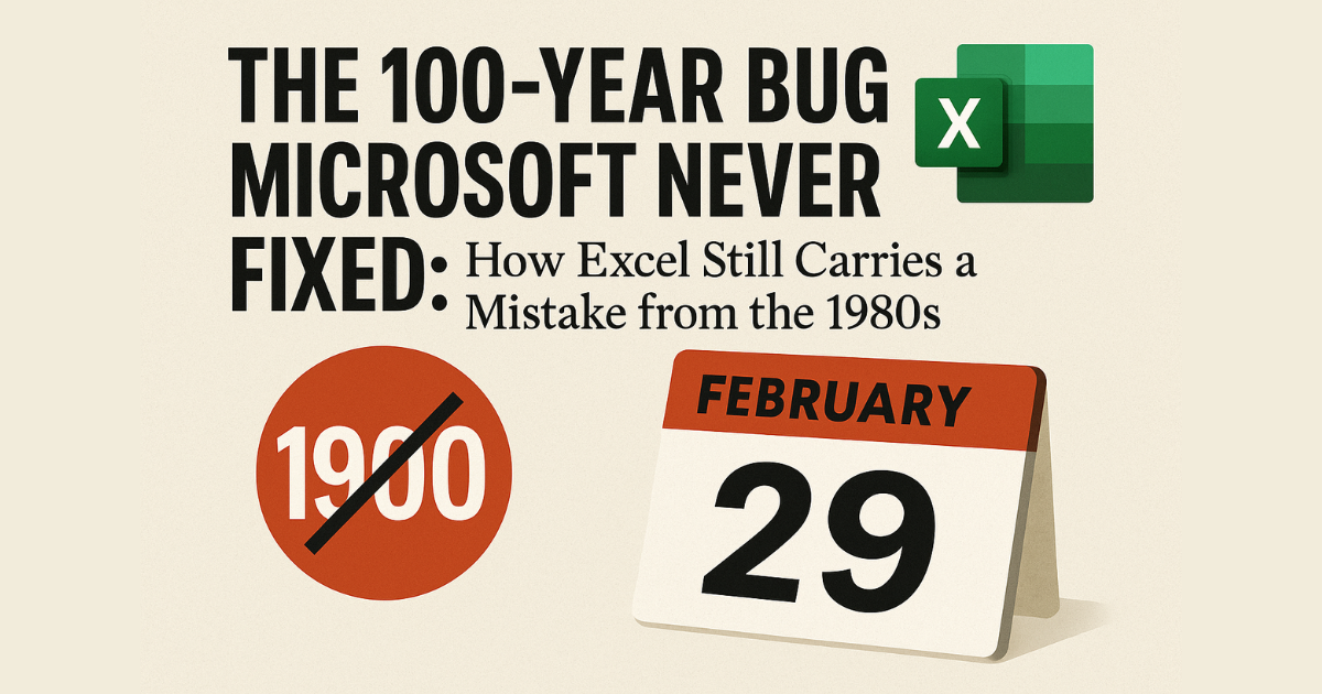 The 100-Year Bug Microsoft Never Fixed: How Excel Still Carries a ...
