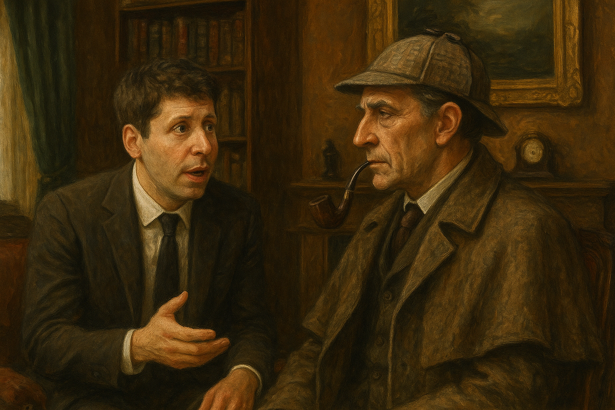 Sam Altman visits Sherlock Holmes | by Sherlock learns Data Science ...