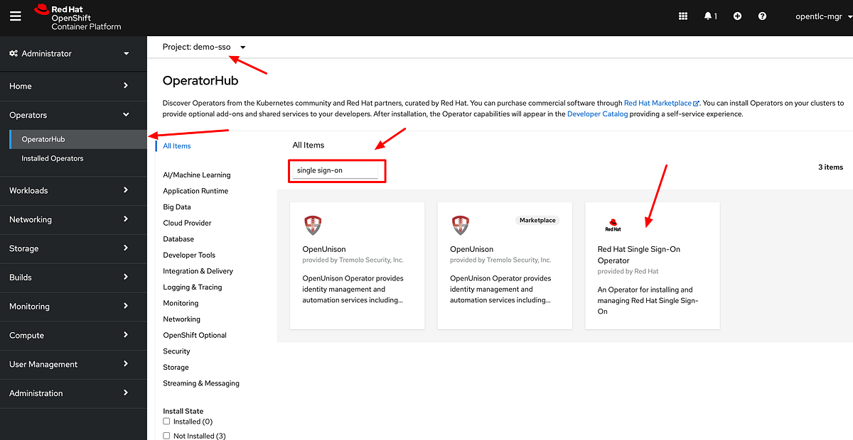 RHSSO — EP3 — Installation. หลังจากที่เราเห็นภาพ deployment… | by Chan ...