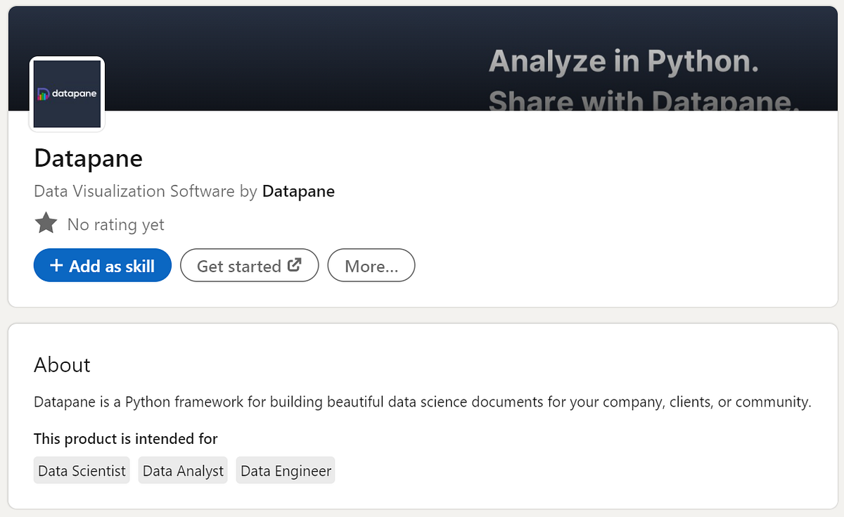 Datapane — Interactive Colab guides, GitHub, and LinkedIn Skills | by Shoumik Goswami | Medium