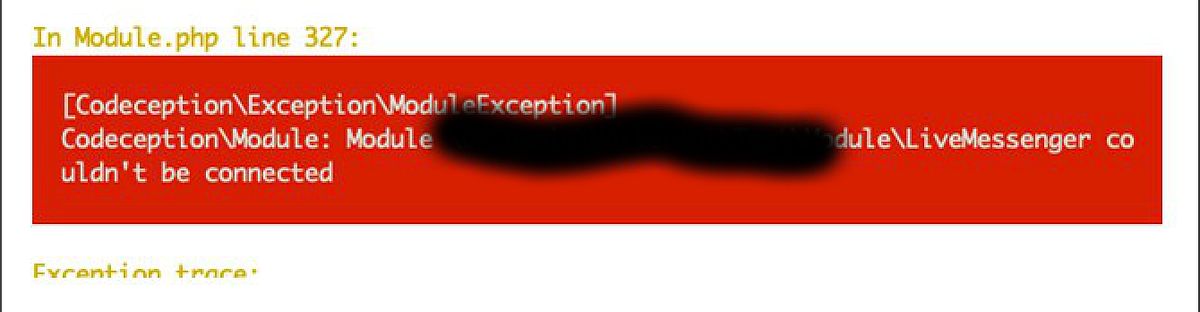 How to fix Module couldn’t be connected error in Codeception | by Vastly | Medium