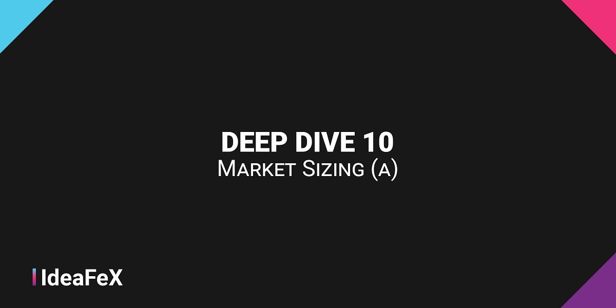 IdeaFeX Deep Dive 10 — Market Sizing (a) | by Posts for IdeaFeX (defunct) | Medium