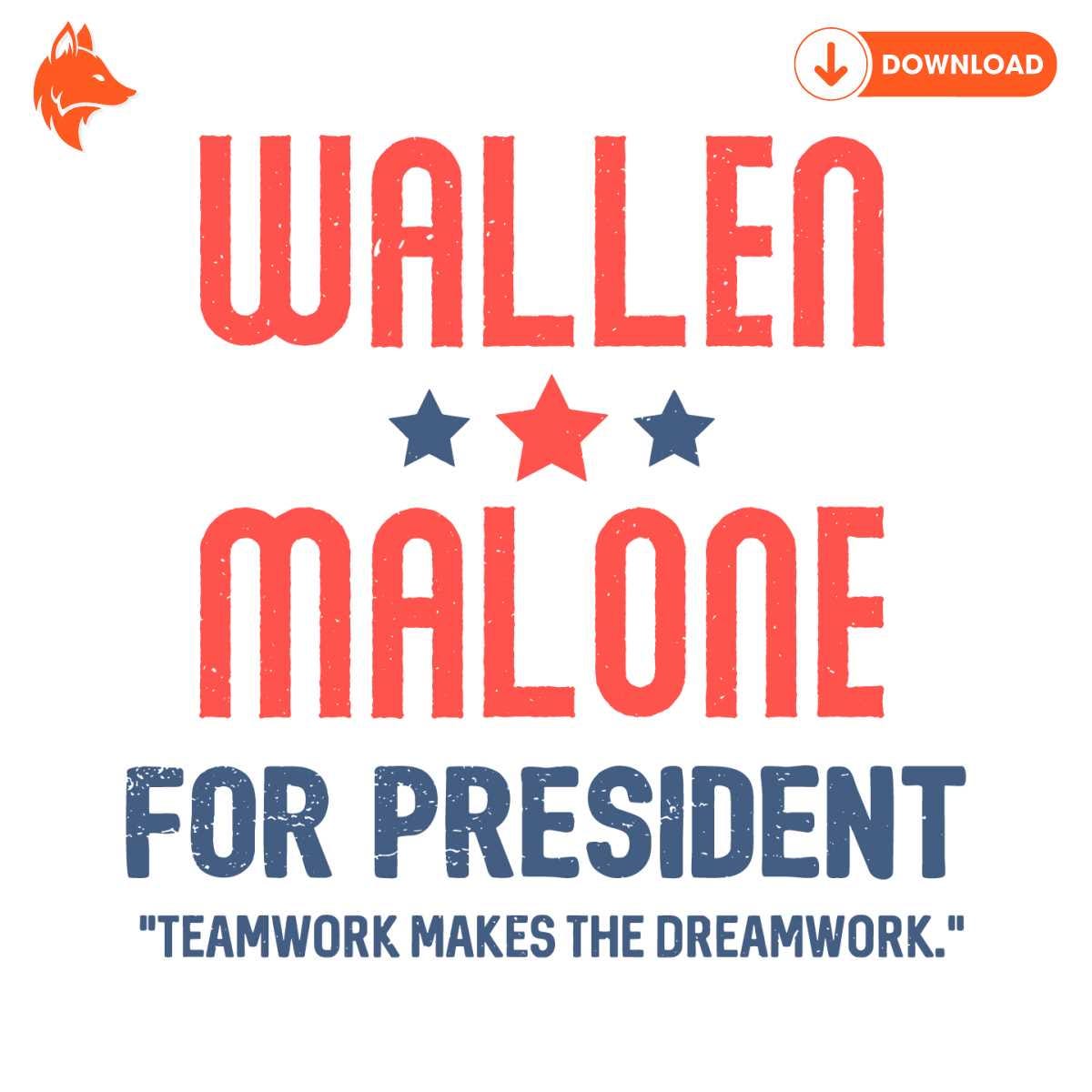 Wallen Malone For President Funny Presidential Election SVG - William ...