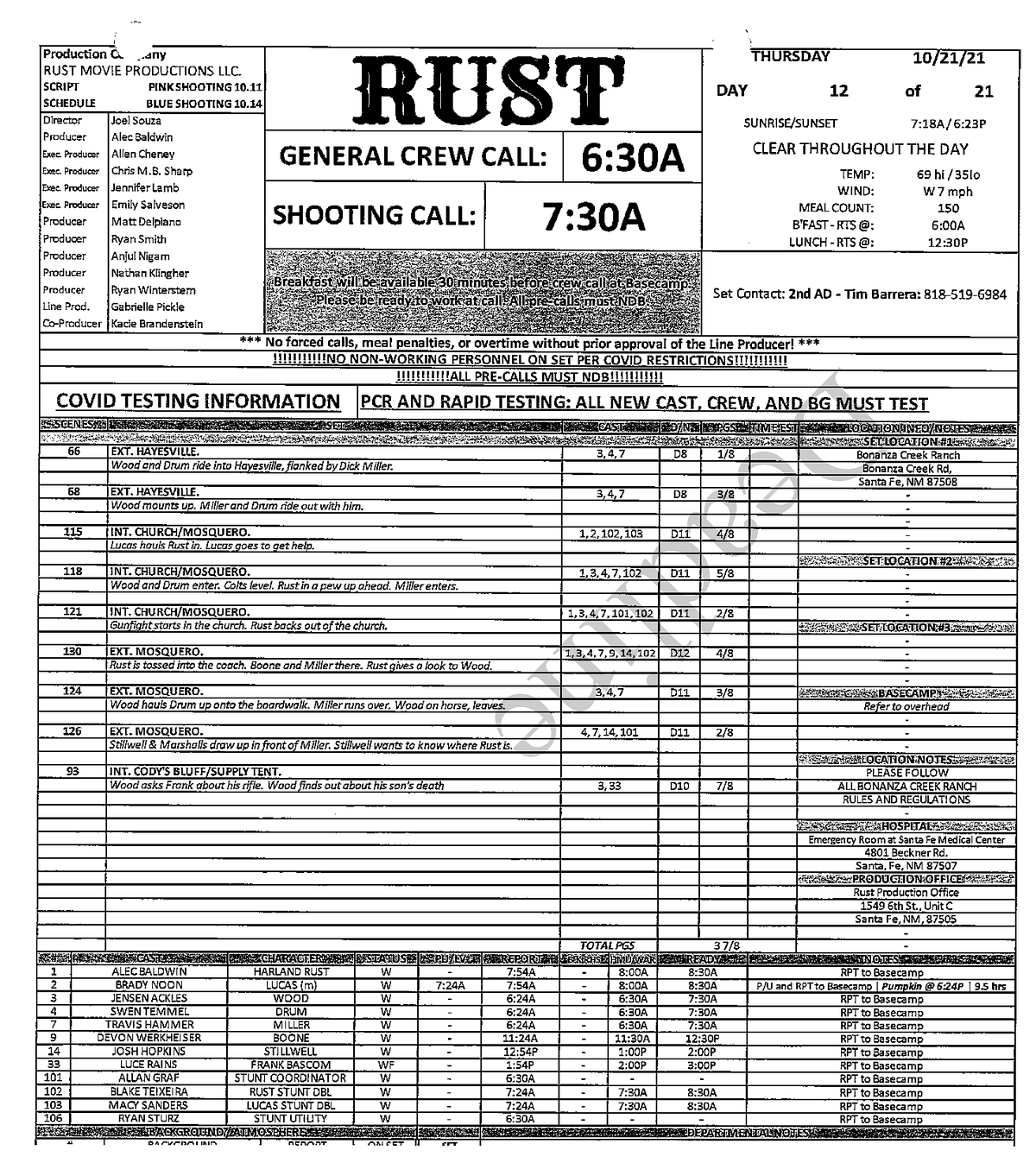 Alec Baldwin Trial Guide: Rust Film Production and Crew Witnesses ...