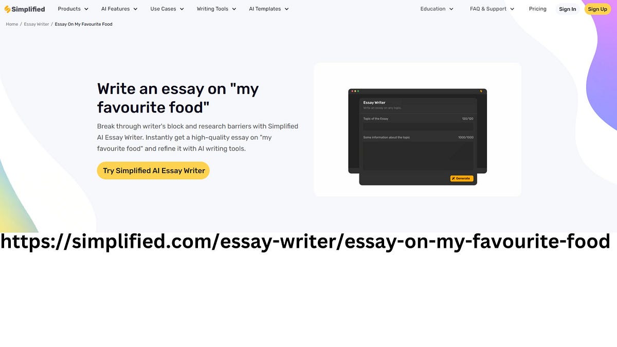 Crafting Gastronomic Excellence: My Favorite Food Essay Writer Free ...