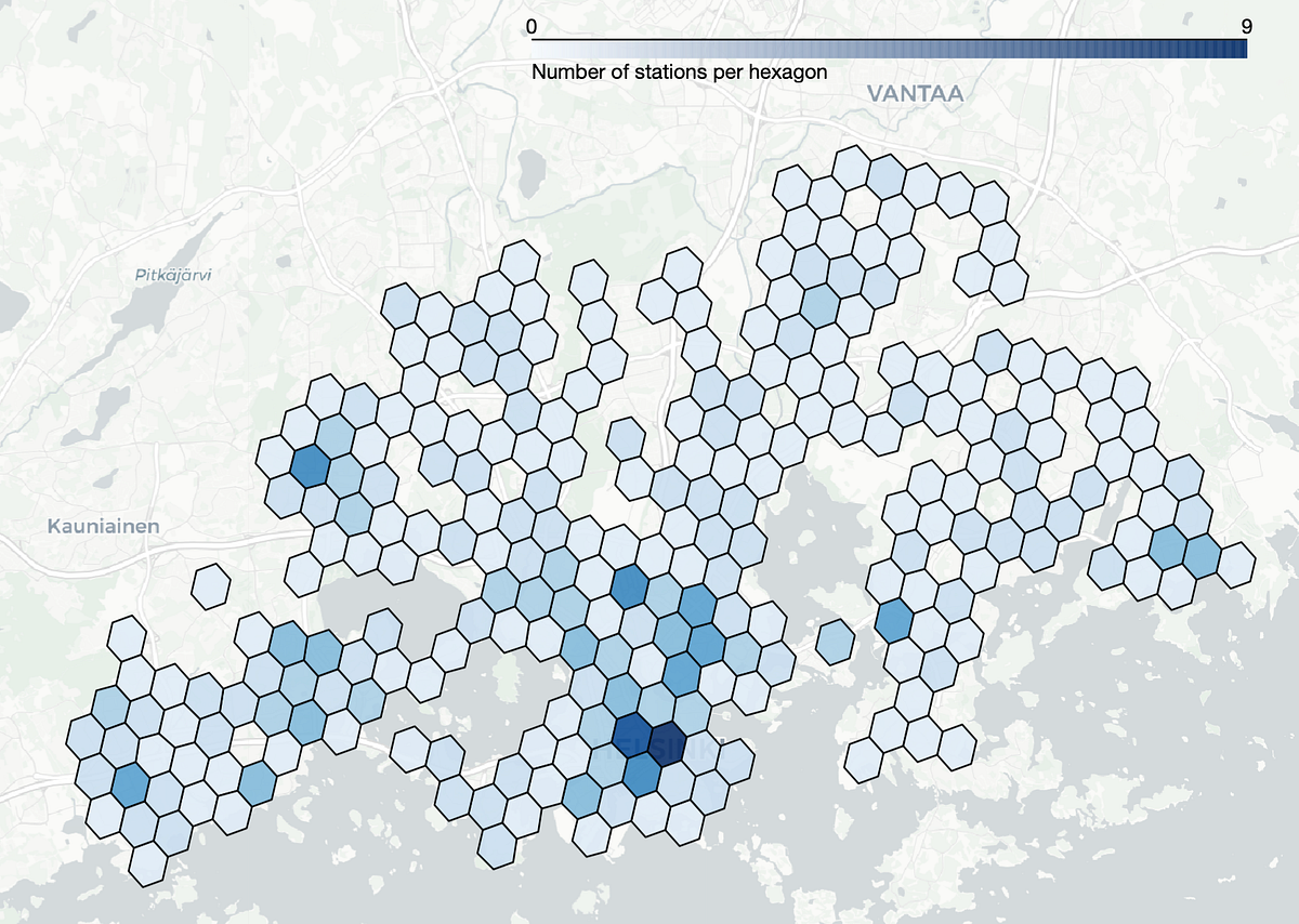 Exploring Location Data Using a Hexagon Grid | by Sara Tähtinen | TDS ...
