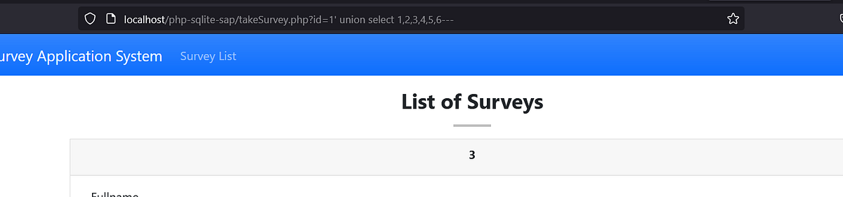 SQL Injection in Survey Application System (CVE-2024-50766) | by lainkusanagi | Medium