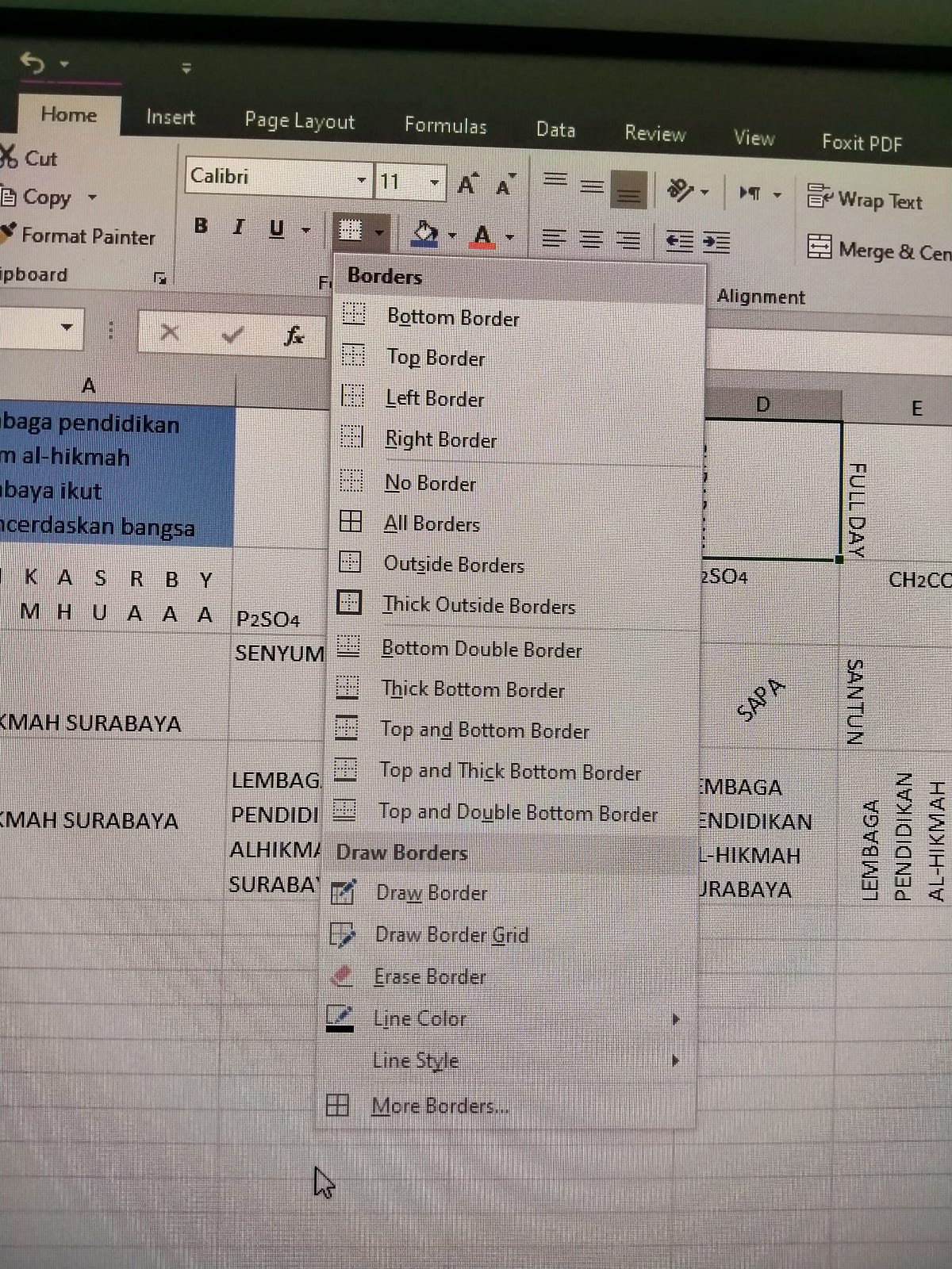 Border dan shading dalam Microsoft Excel. | by Hikmatul Ulya | Medium