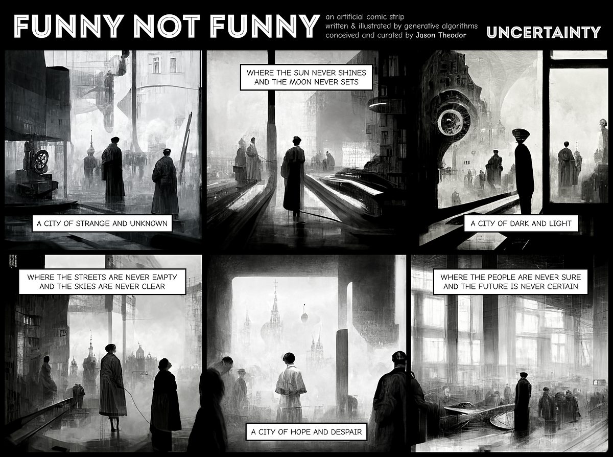 Uncertainty. Funny Not Funny is a comic strip with… | by Jason Theodor ...