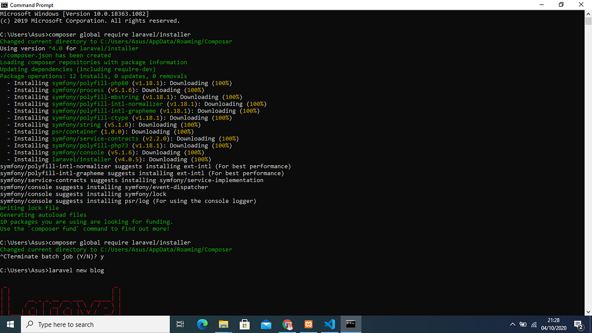 [Review]Proses Instalasi Laravel : Web Framework Terbaik Untuk Pemula | by Ajeng Indah Pratiwi ...